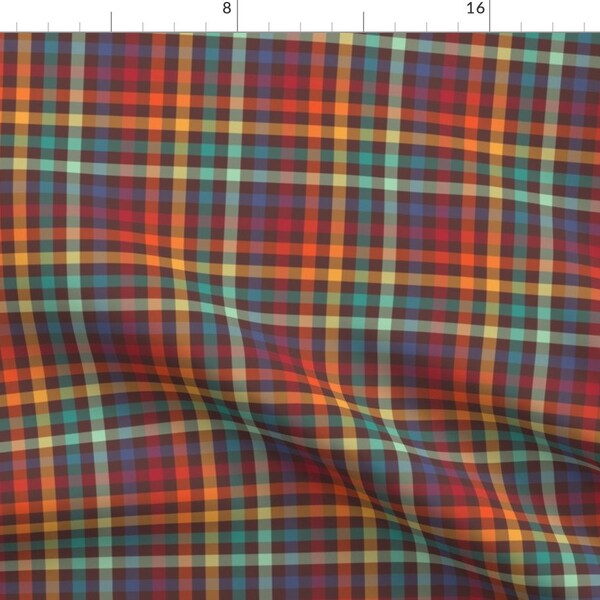 Plaid Cotton Fabric - Etsy