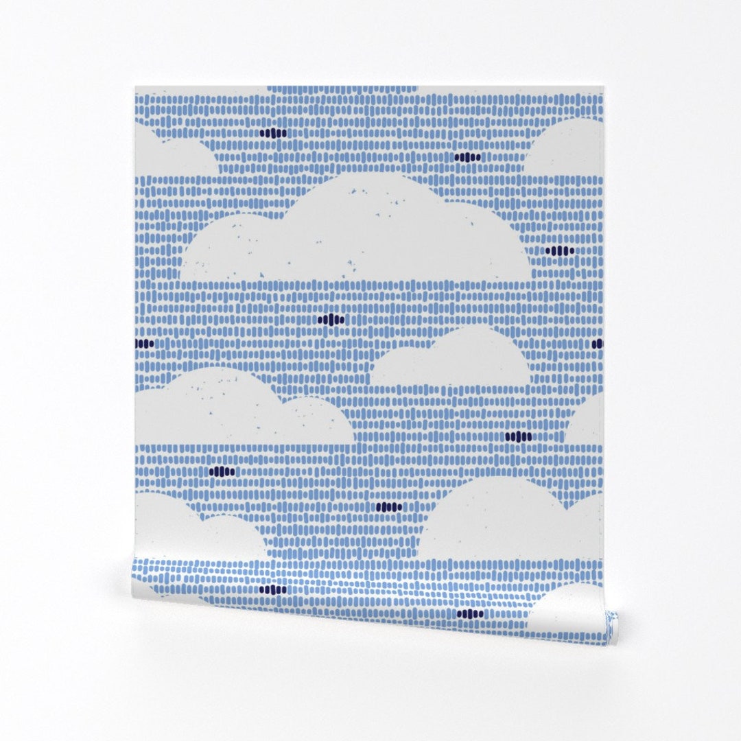 Simple Sky Wallpaper Sky With Clouds by Nancy_bradham Medium Blue Large ...