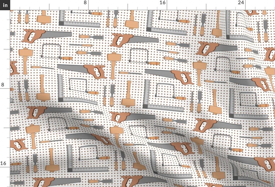 Wood Working Fabric - Woodshop by Jannasalak - Tools Carpenter Saw ...