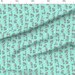 Lemur Fabric - Lemur Animal Nature Jungle Lemurs Aqua Blue by Andrea ...