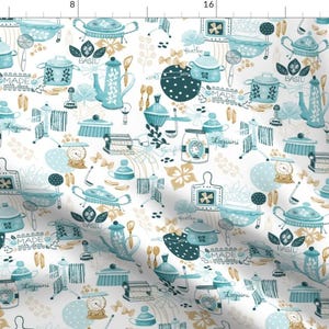 Homemade Pasta Fabric - Kitchen Fabric Pasta Made With Love by ...