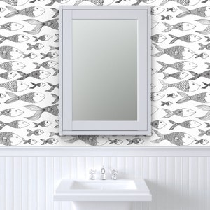 Doodle Fish Wallpaper doodle Fish in Black and White by Natalievmason ...