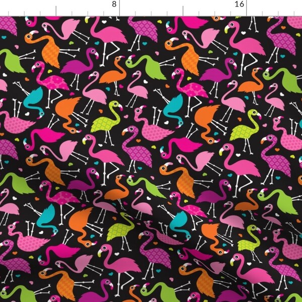 Flamingo Fabric - Etsy
