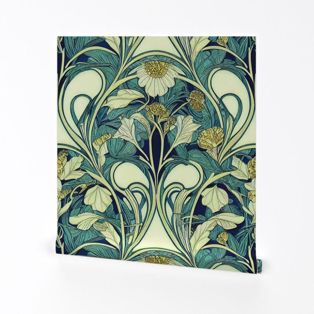 Art Nouveau Peel And Stick Wallpaper