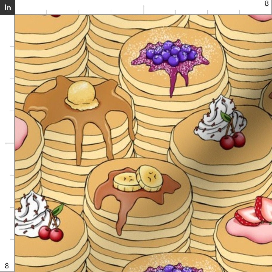 Pancake Breakfast Fabric Flapjack Stack by Pattysloniger - Etsy