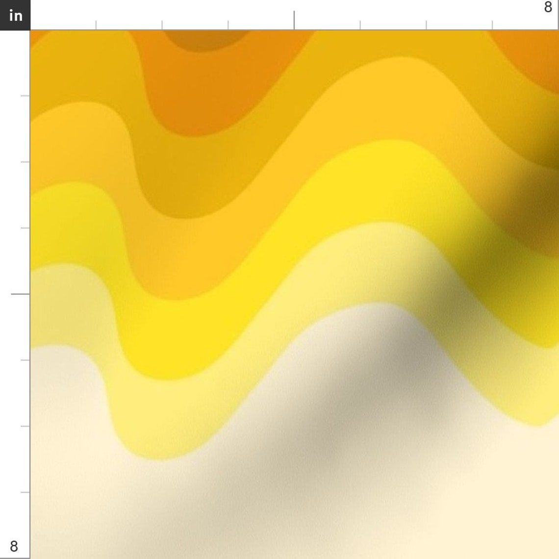 Red Retro Colorblock Ombre 1960s Fabric Retro Ripple by - Etsy