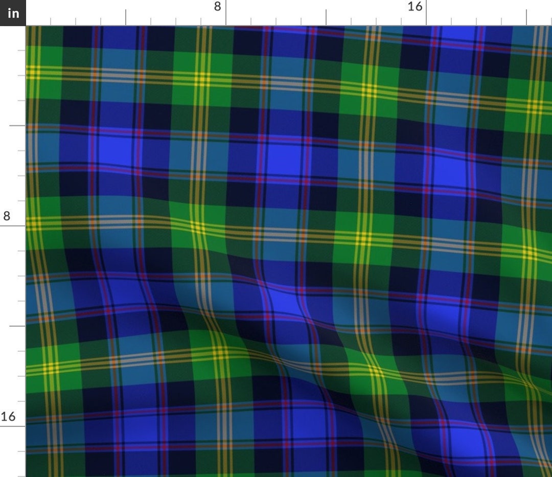 Watson Fabric Watson Clan Tartan by Weavingmajor Watson Blue Green ...
