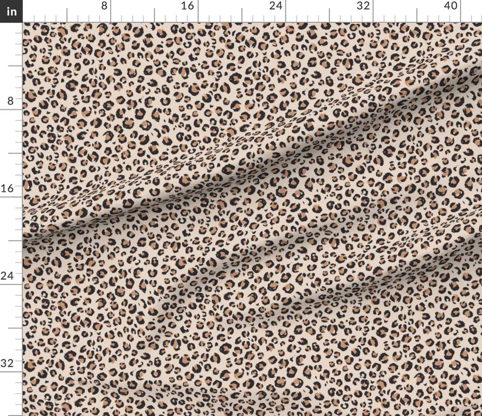 Animal Print Fabric Tiny Scale Brown and Tan Leopard Print - Etsy