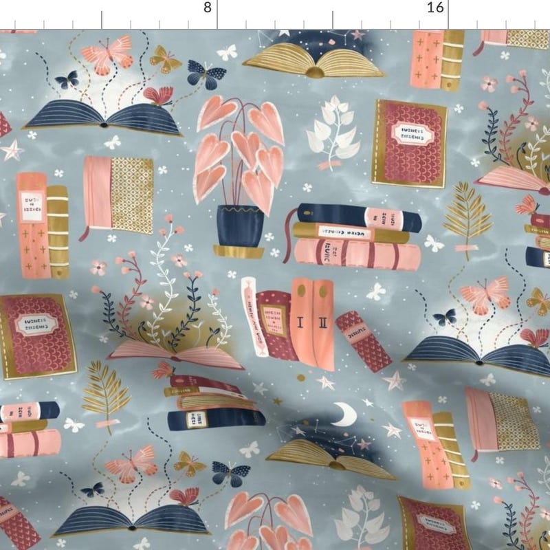 Book Fabric - Etsy