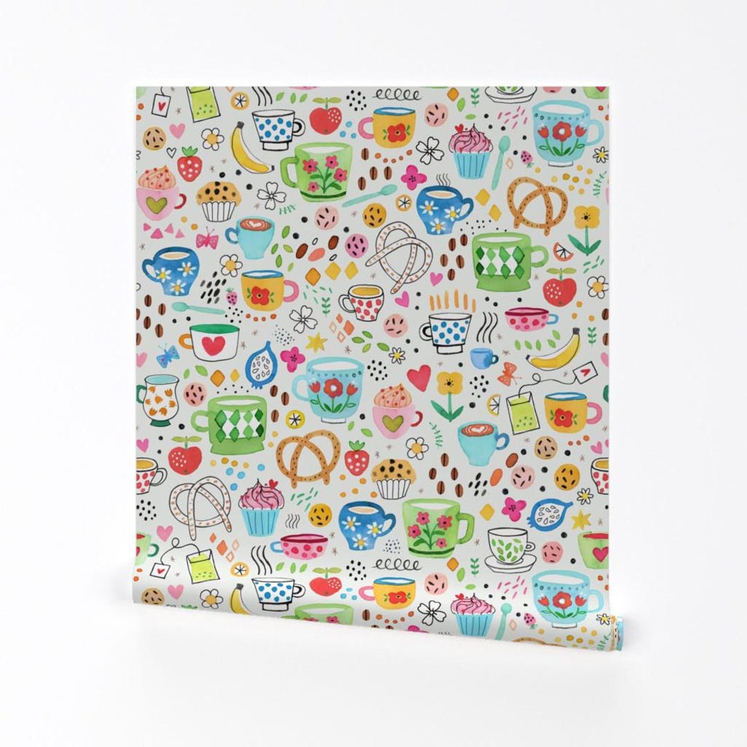 Food Wallpaper - Break Room by Ninola-design - Treats Snacks Sweets ...