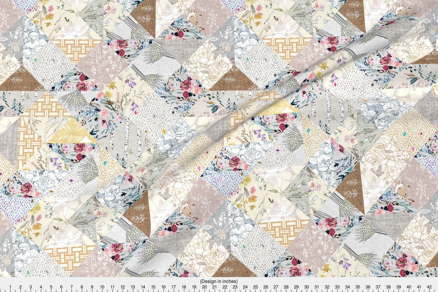 Cheater Quilt Fabric 'Here Comes The Sun' Quilt By | Etsy