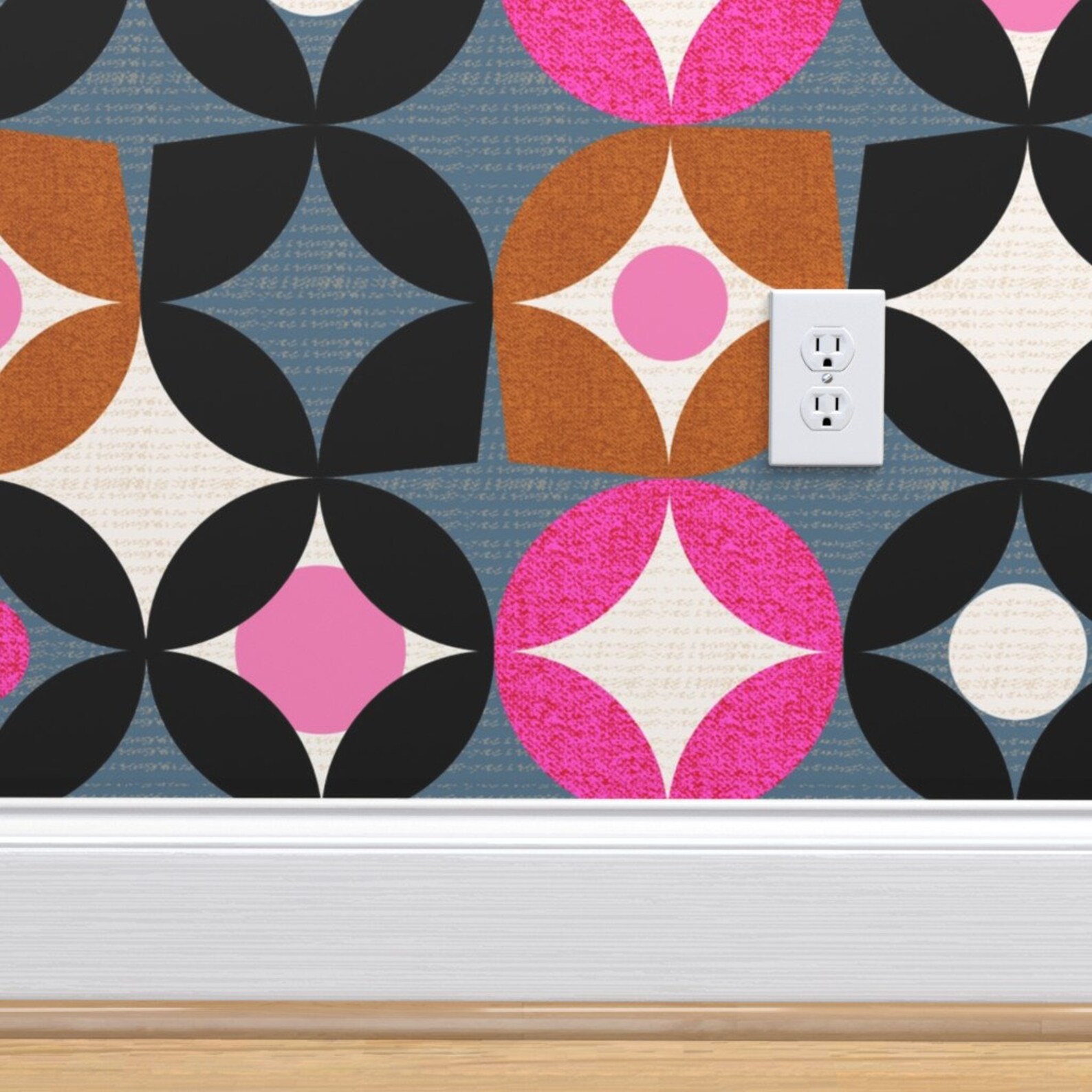 Mod Wallpaper Desert Mid Century Modern by Ottomanbrim | Etsy