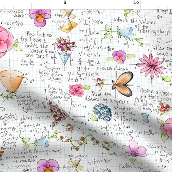 Math Fabric - Etsy