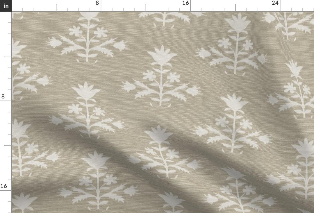 Faux Grasscloth Fabric - Tulip Beige by Danika_herrick - Texture Block ...
