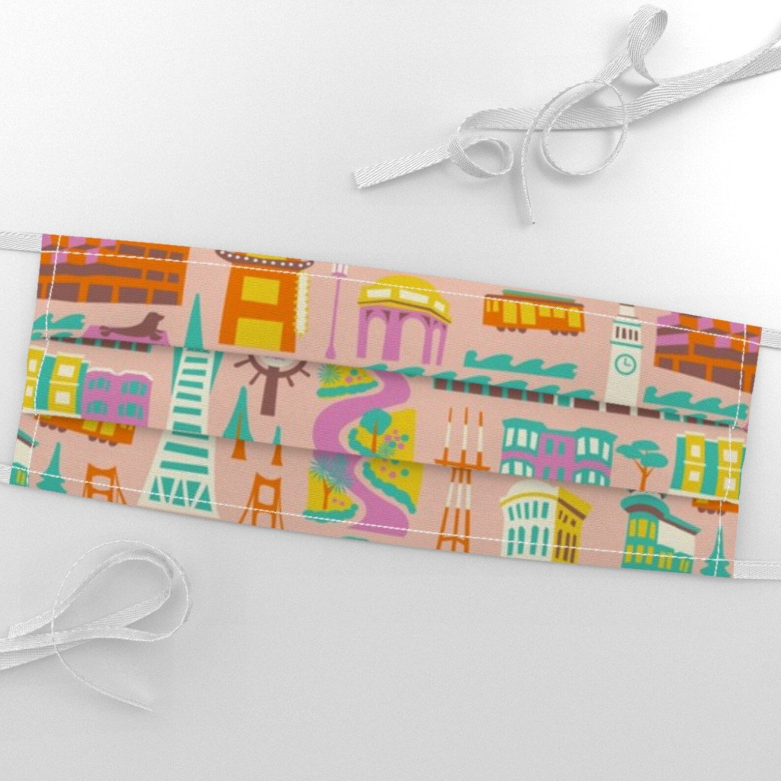 San Francisco Fabric Going to San Francisco by - Etsy