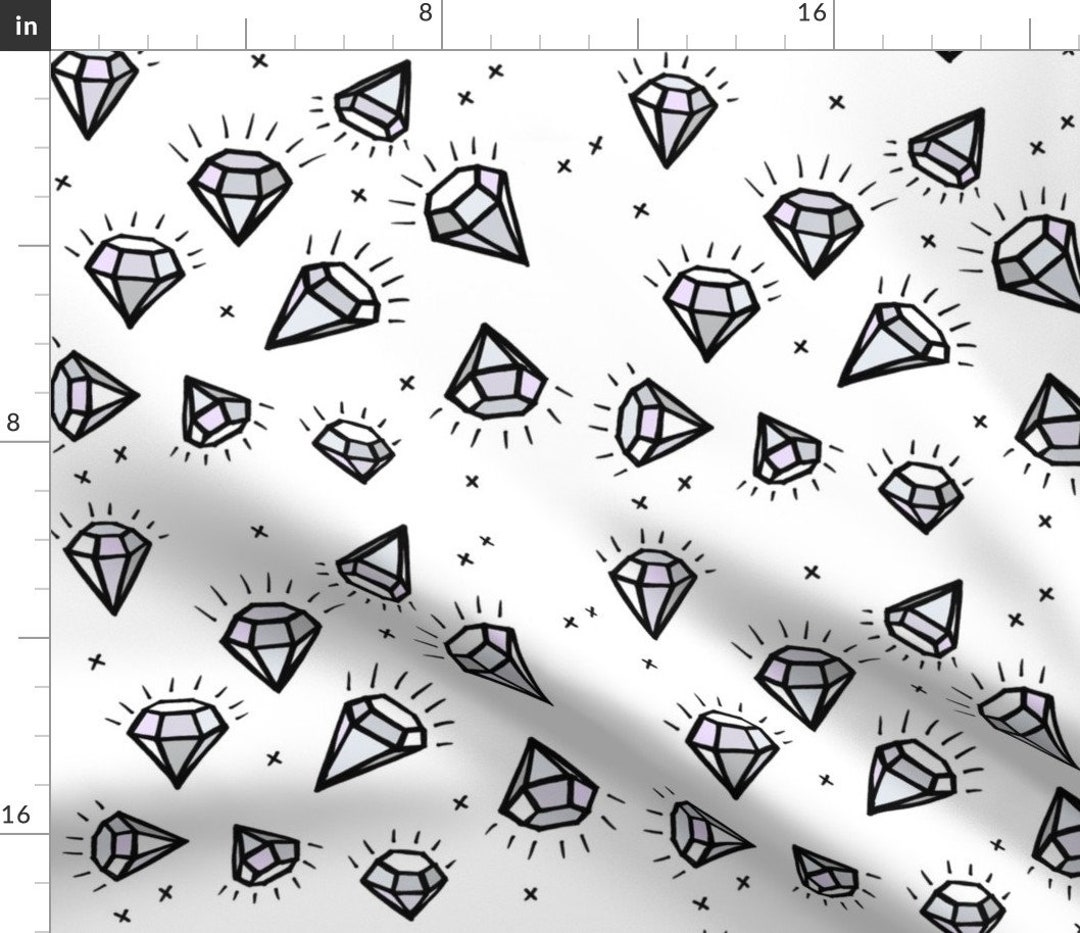 Diamond Fabric Diamonds With Color by Taraput Hipster Modern Geometric ...