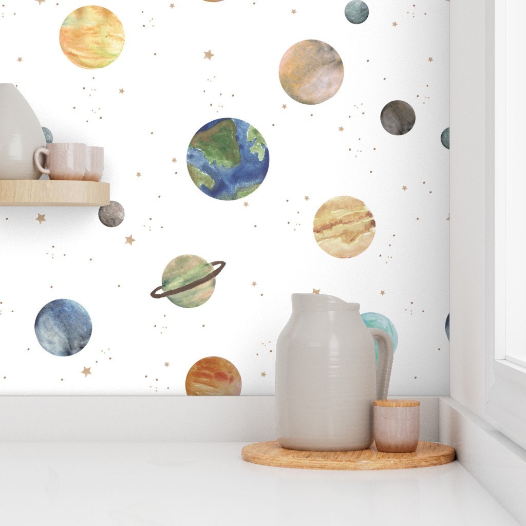 Solar System Wallpaper Solar System Medium by Shelbyallison - Etsy