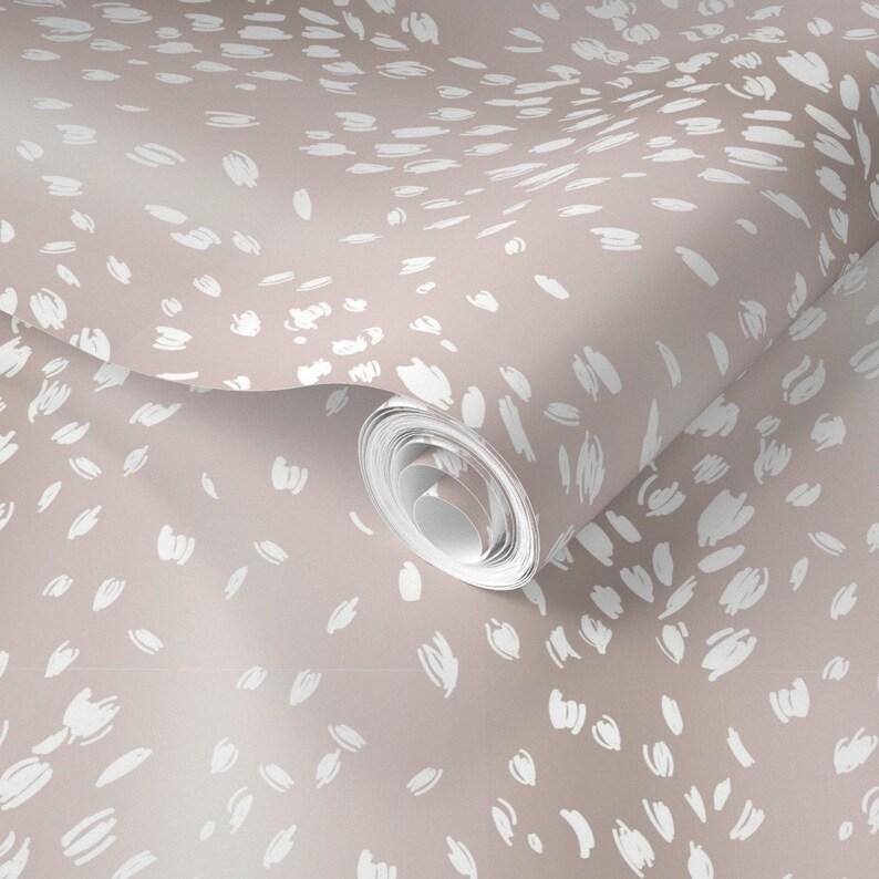 Fawn Wallpaper Gentle Fawn by Nelvis Valenzuela Neutral - Etsy