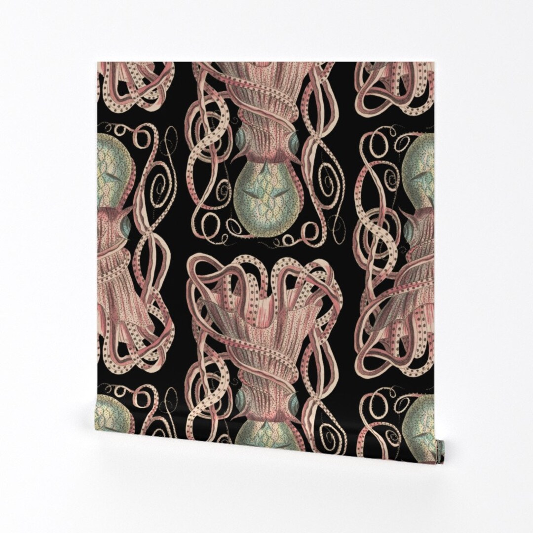 Cuttlefish Wallpaper Sepiidae All Day Black by Peacoquettedesigns ...