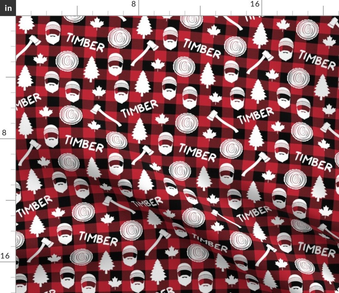 Lumberjack Fabric small Scale Lumberjack Timber Buffalo Plaid by ...