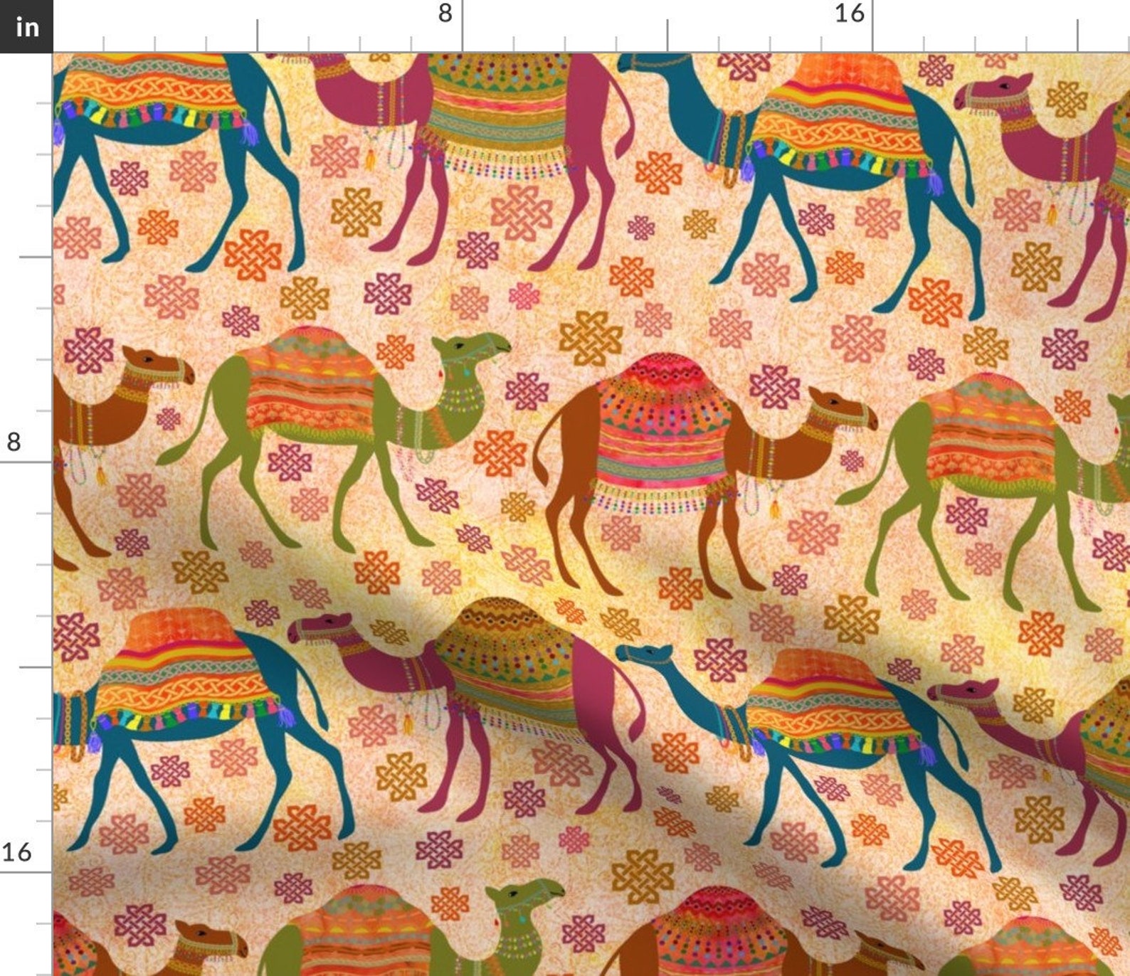Moroccan Camels Fabric Marrakesh Camel Tours by Vo Aka - Etsy