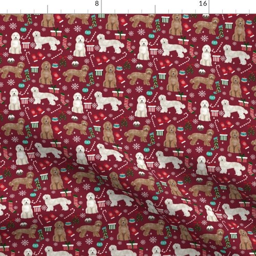Labradoodle Fabric Labradoodle Dog Breed Christmas Stockings - Etsy