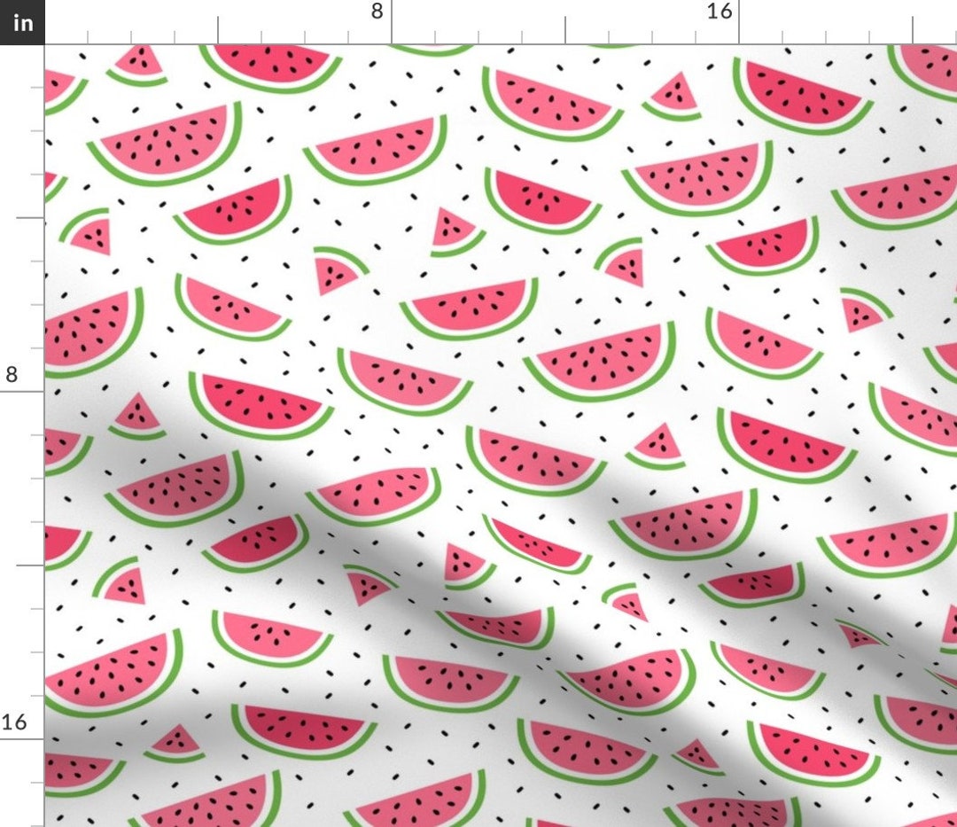 Watermelon Fabric Watermelons Fruity Fun Bigger by Misstiina - Etsy
