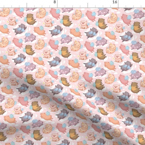 Flying Pigs Fabric When Pigs Fly New by Cynthiafrenette - Etsy
