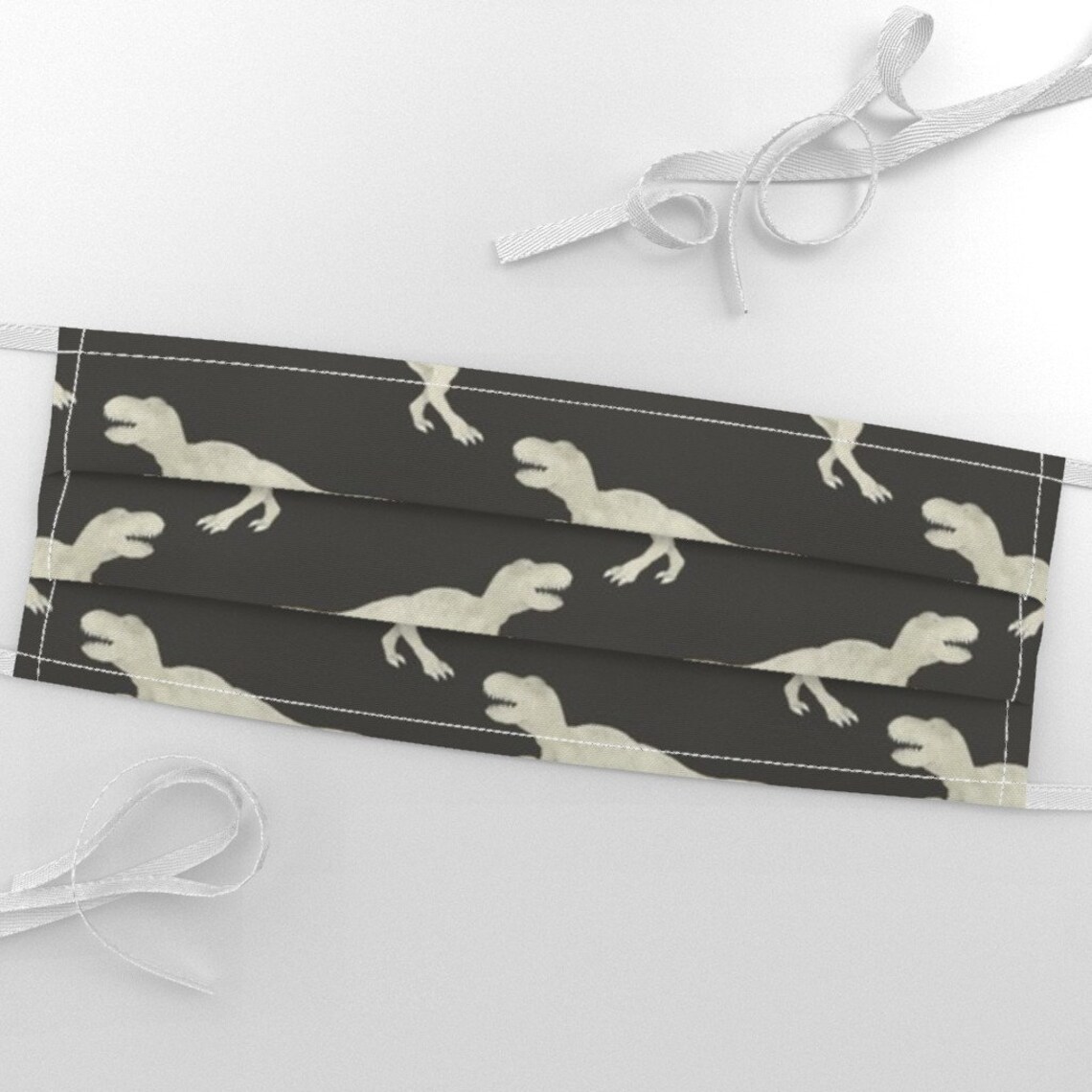 T-rex Fabric T-rex Grey by Mintpeony T-rex Dino Dinosaur - Etsy