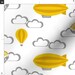Yellow Zeppelin Fabric Yellow Zeppelin by Analinea Yellow - Etsy