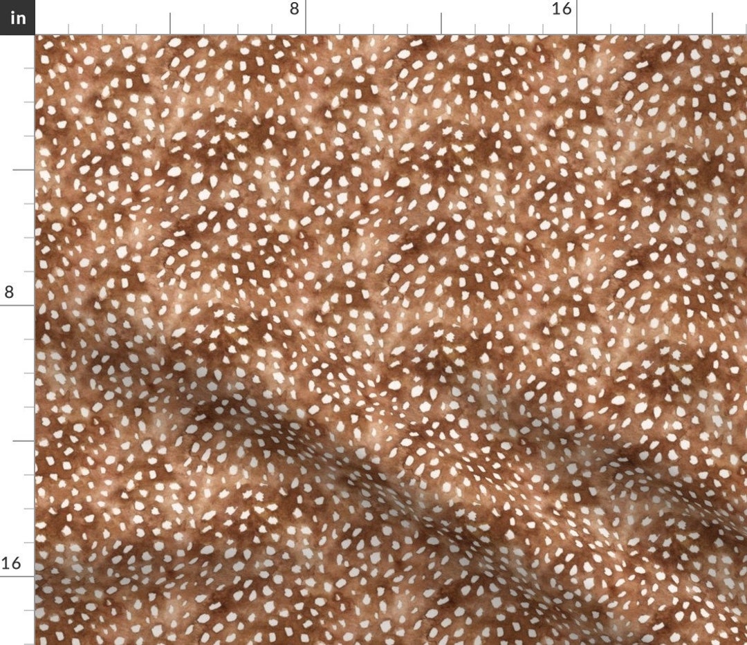 Baby Deer Spots Fabric Fawn Spots by Cateandrainn Woodland Vintage ...