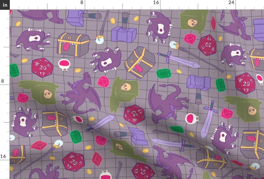 Tabletop Game Fabric - Tabletop Game Toss by Sweetingenuity - Tabletop ...