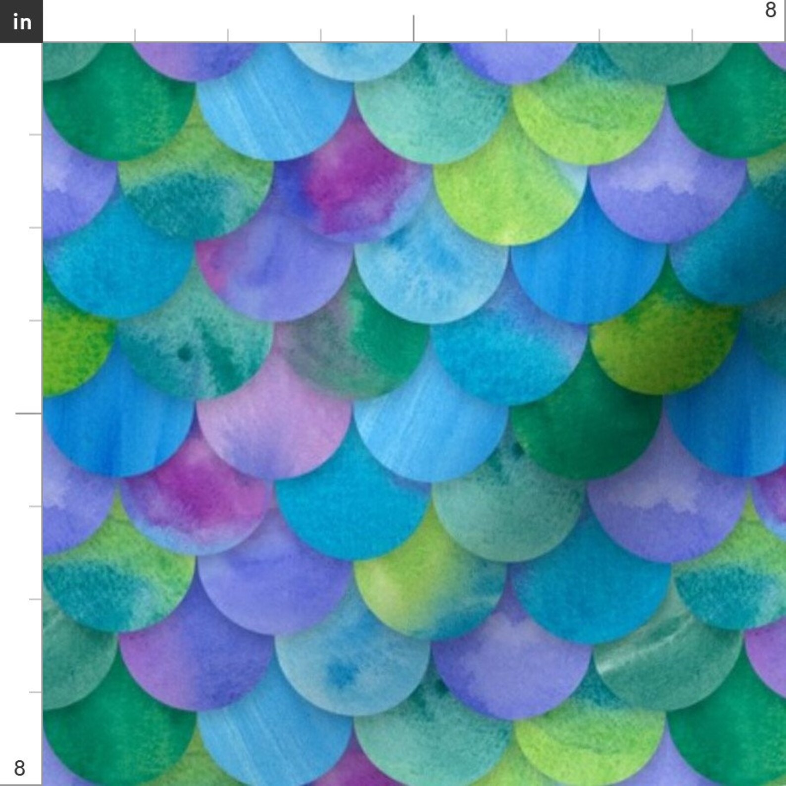 Colorful Mermaid Scales Fabric Multicolor Mermaid Scales by | Etsy