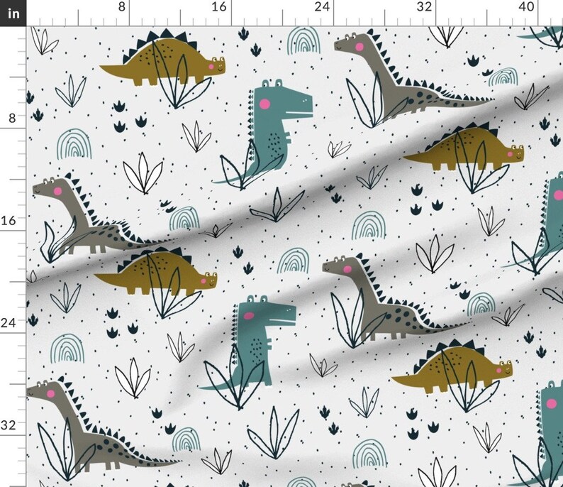 Dinosaur Nursery Fabric Dinosaur T-rex Jurassic Pattern - Etsy