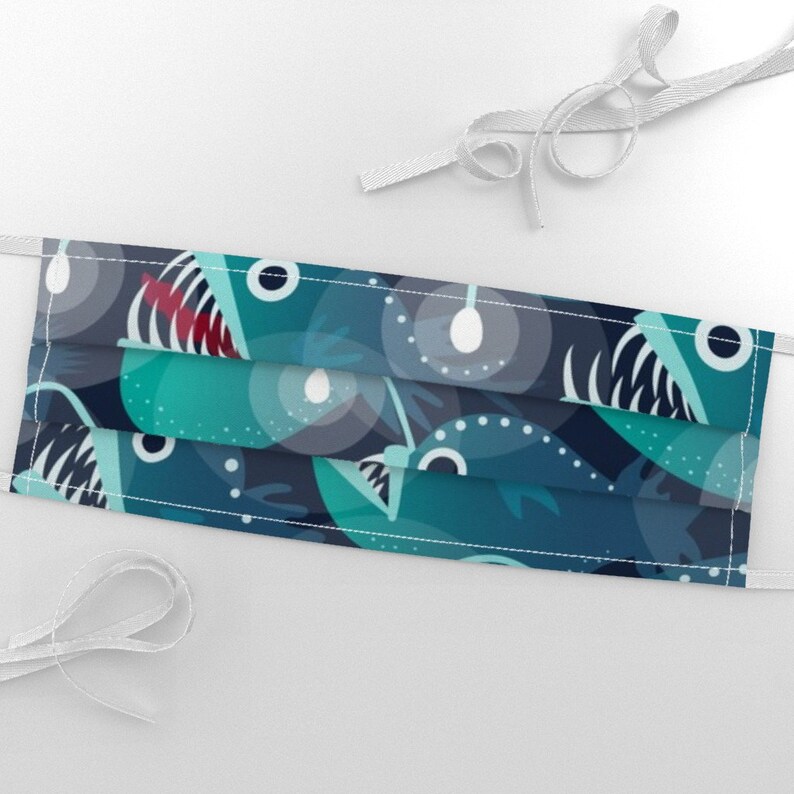 Angler Fish Fabric Bioluminescent Biters by Nanshizzle | Etsy