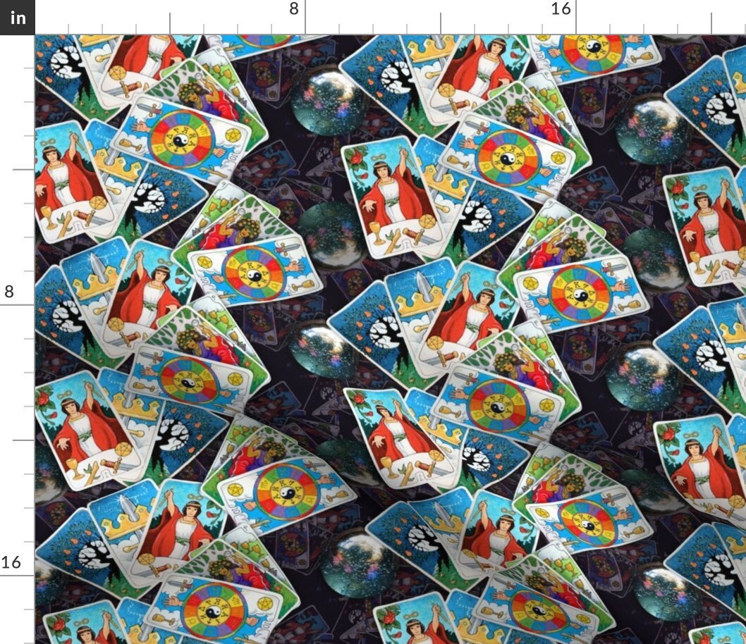 Tarot Card Shuffle Fabric the Hallmark Tarot by Hannafate | Etsy