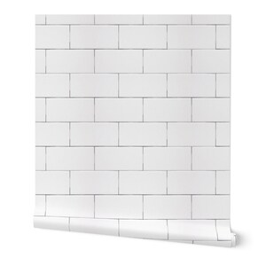 Subway Tile Wallpaper Subway Tile by Littlerhodydesign - Etsy