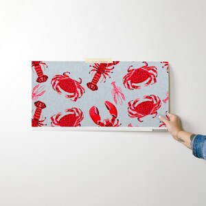 Crab Wallpaper Crab Lobsters Ocean Nautical Red Summer Food by Andrea ...