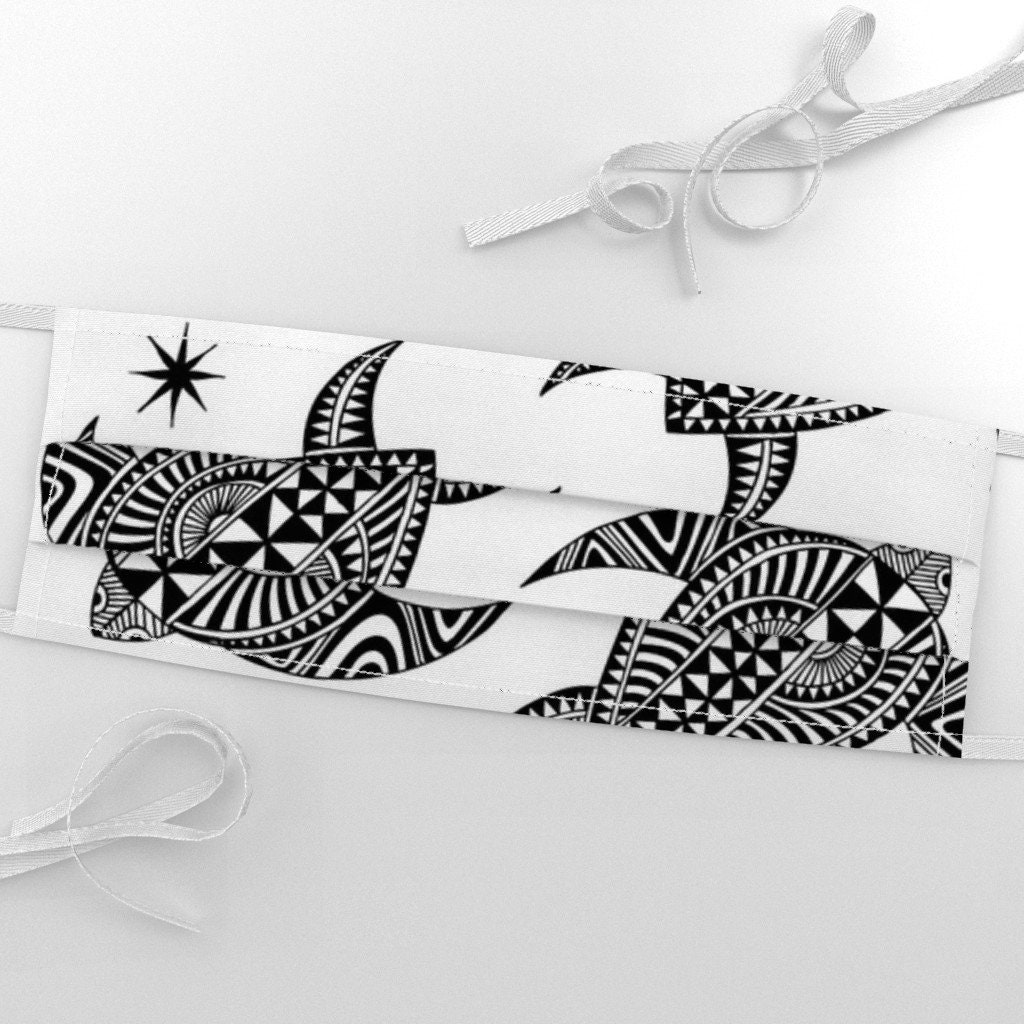 Tapa Fabric Turtle Tapa By Spellstone Tapa Tribal Print | Etsy