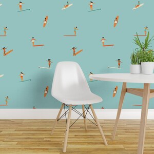 Surfing Wallpaper - Soul Surfers Light Blue by Tasiania - Blue Surfers ...