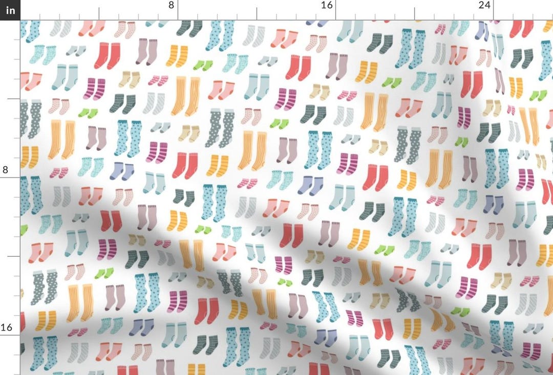 Socks Fabric - Colorful Socks - Bigger Scale by Stolenpencil - Socks ...