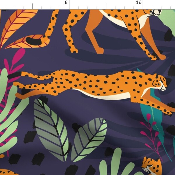 Cheetah Print Fabric - Etsy