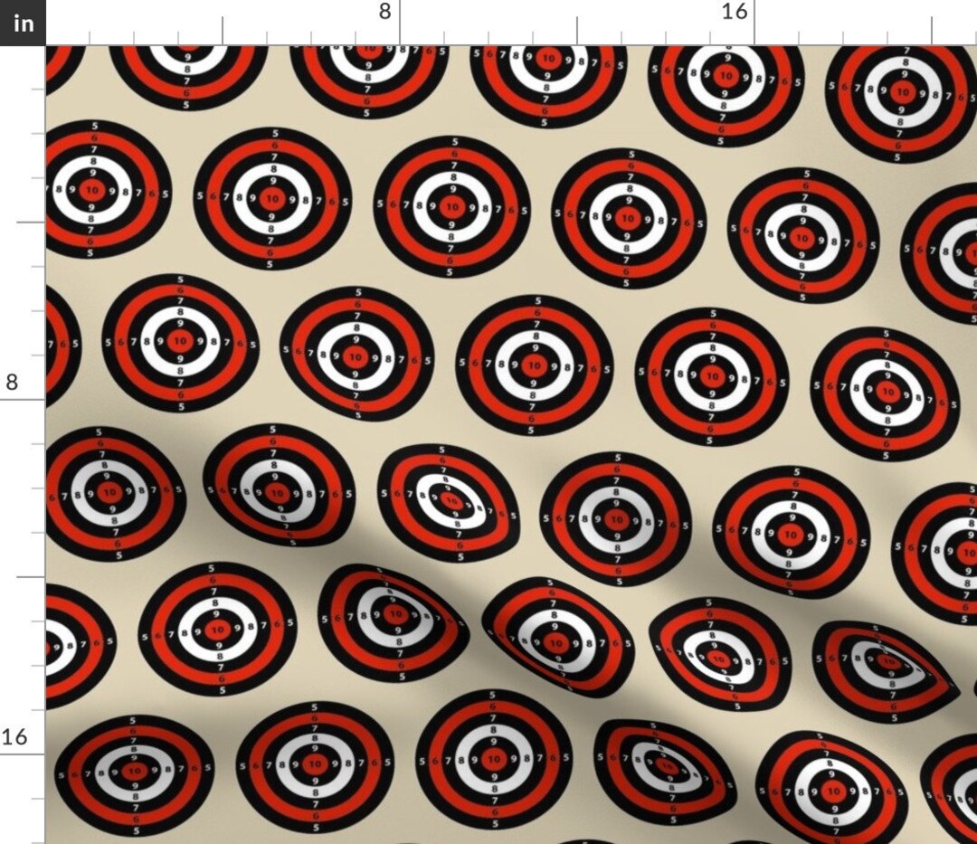 Target Practice Fabric Target Practice Bulls Eye by Bohobear - Etsy