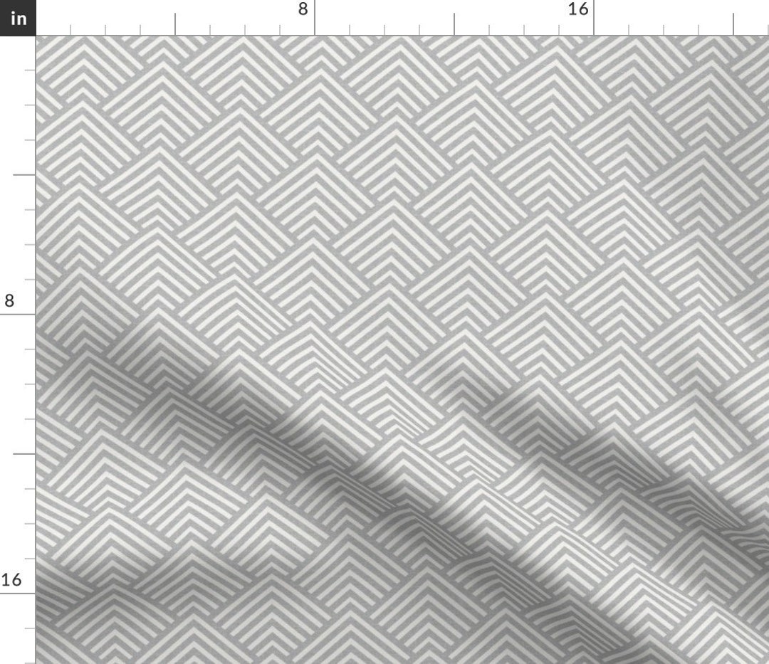 Grey and White Mod Fabric Mod Texture Gray by Kimsa - Etsy