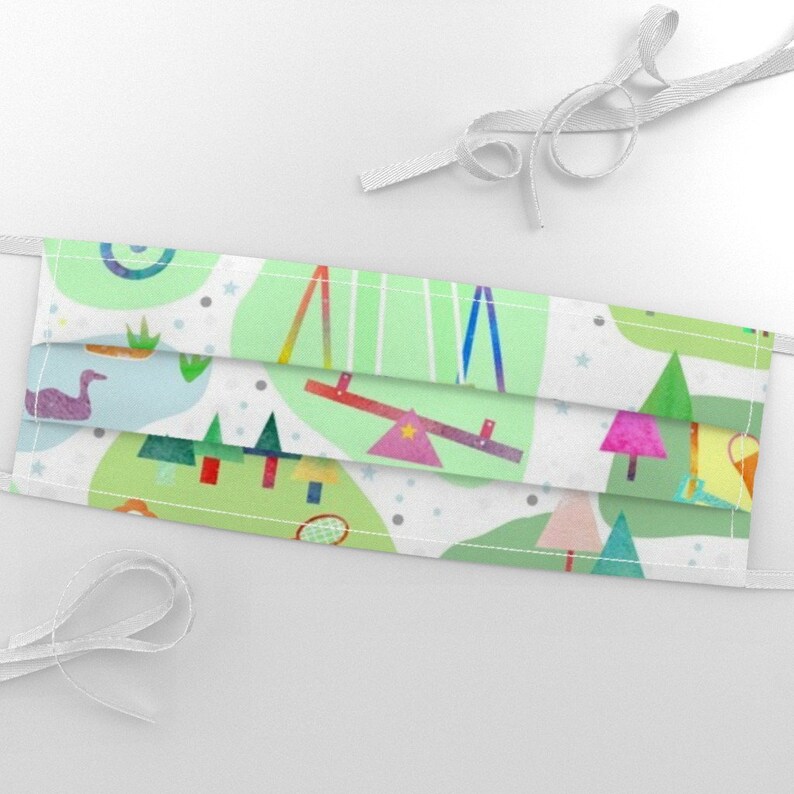 Park Map Fabric Park Map By Emmaallardsmith Watercolor | Etsy