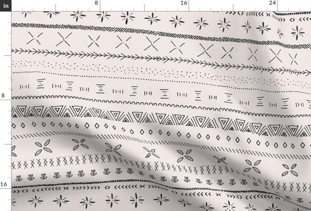 Boho Fabric - Boho Print by Shelbyallison - Boho Bohemian Tribal Modern ...