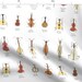 Instrument Fabric - Stringed Beetles Bugs Insects Strings Orchestra ...