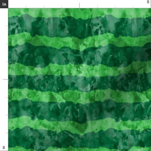 Watermelon Fabric Watermelon Skin 90 Green Watercolor by - Etsy