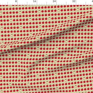 Apple Fabric Red Apples by Risarocksit Red Food Fruit - Etsy