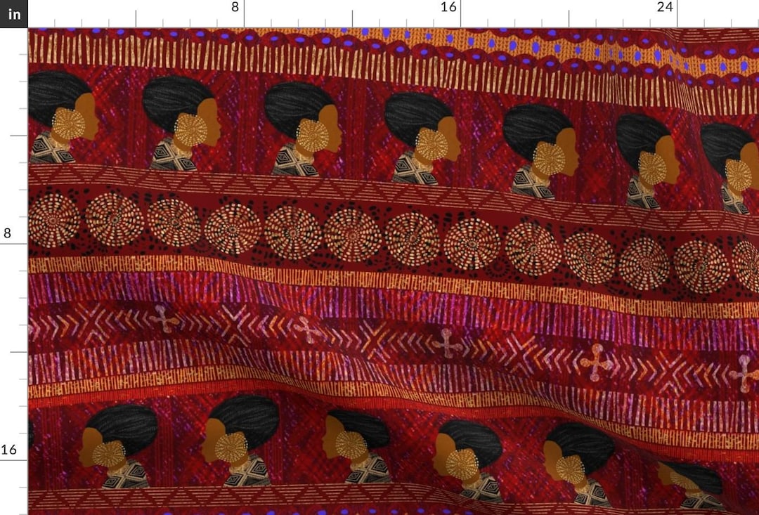 Africa Inspired Fabric - the Strength of Women by Vo Aka Virginiao ...